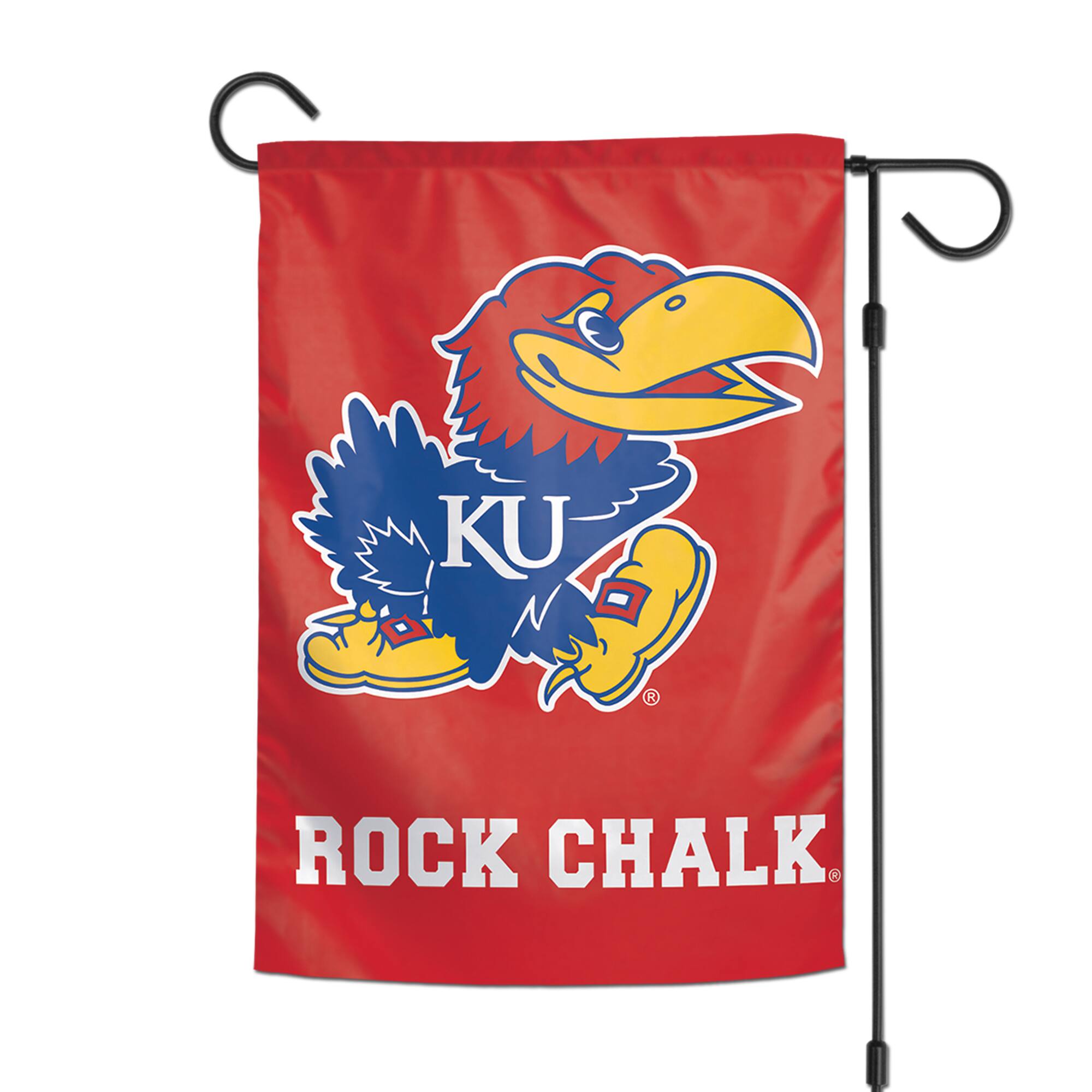 WinCraft Kansas Jayhawks 12" x 18" Double Sided Garden Flag Multicolor ...