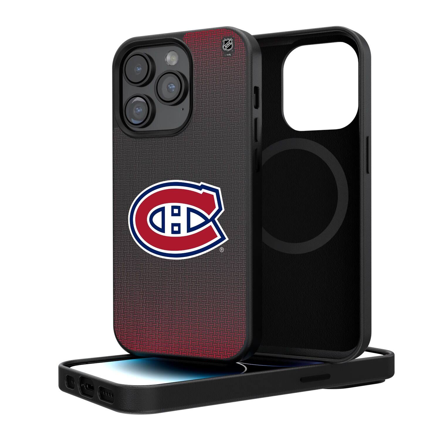 Keyscaper NHL Montreal Canadiens Linen Logo iPhone Magnetic Bump Case ...
