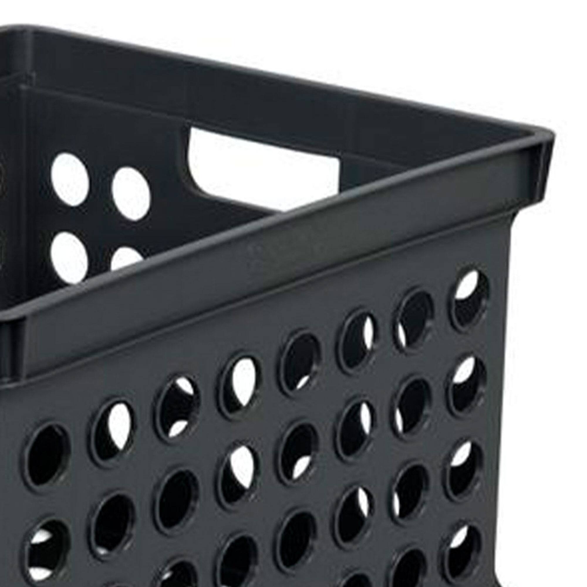 Sterilite Stackable Plastic Storage Open Crate Bin Organizer Box, 12 ...