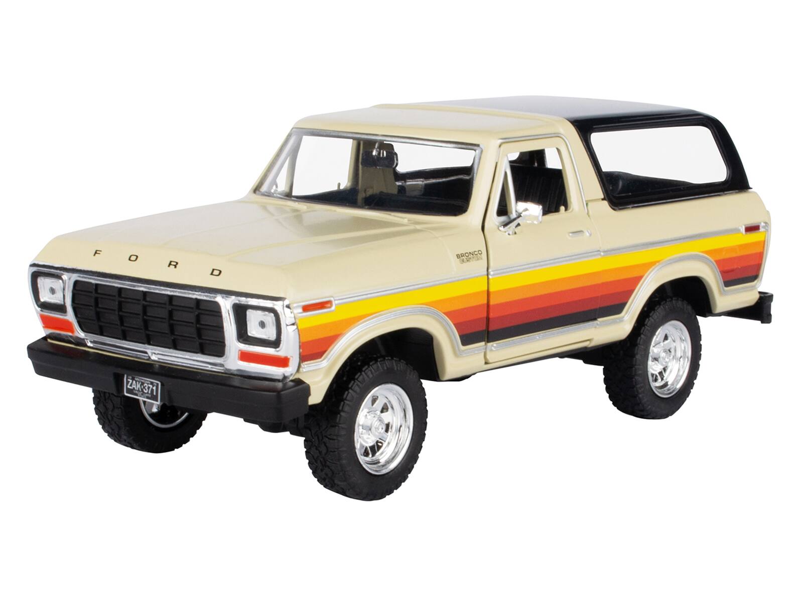 1978 Ford Bronco Custom with Stripes and Black Top "Platinum Collection ...