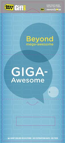 Customer Reviews: Best Buy® $100 Giga Awesome Gift Card NA - Best Buy