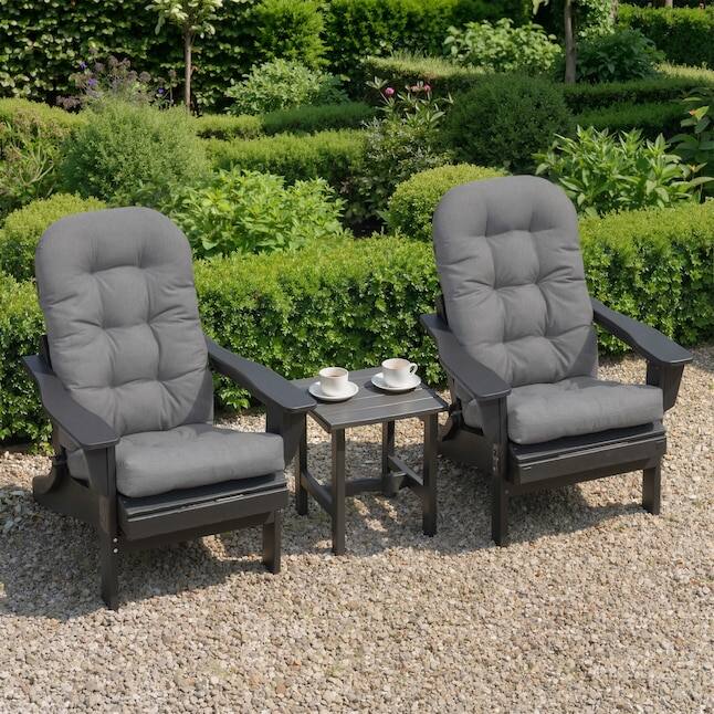 Crestlive Products 2pc Outdoor Adirondack High Back Chair Cushion with ...