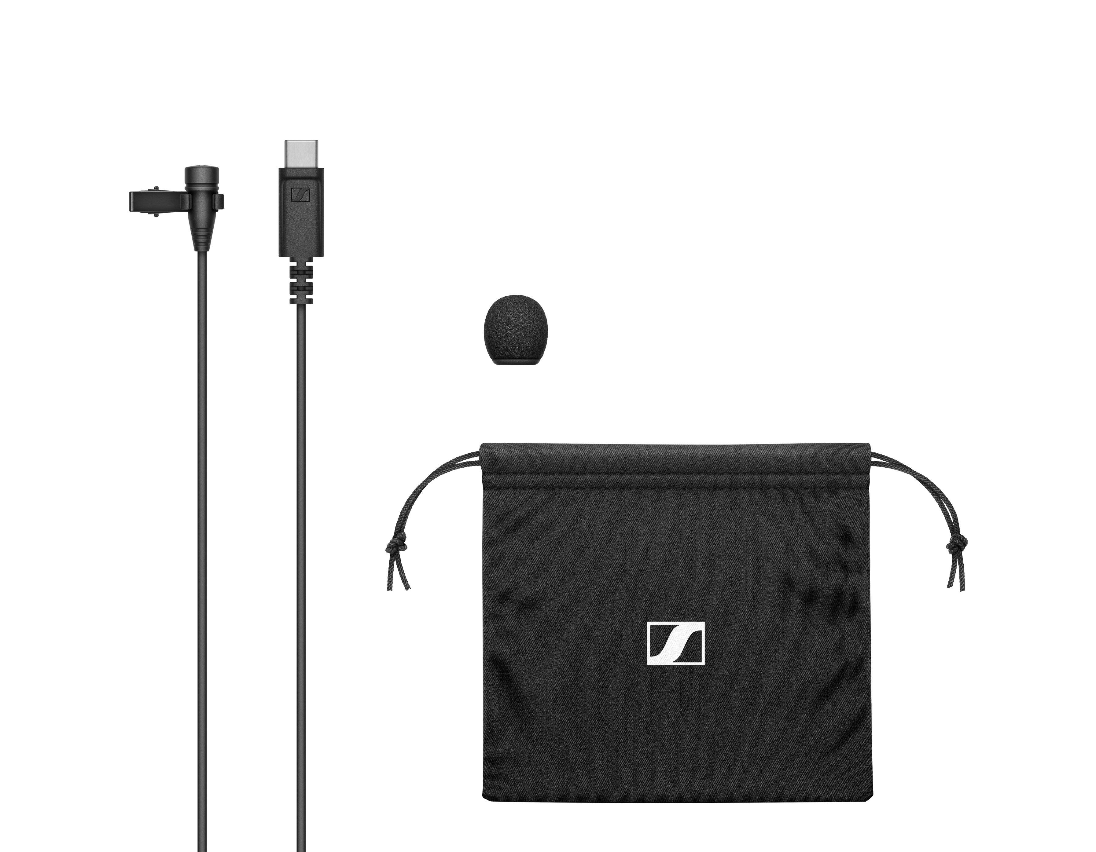 Sennheiser XS Lav USB C Omnidirectional Clip on Microphone Black XS Lav ...