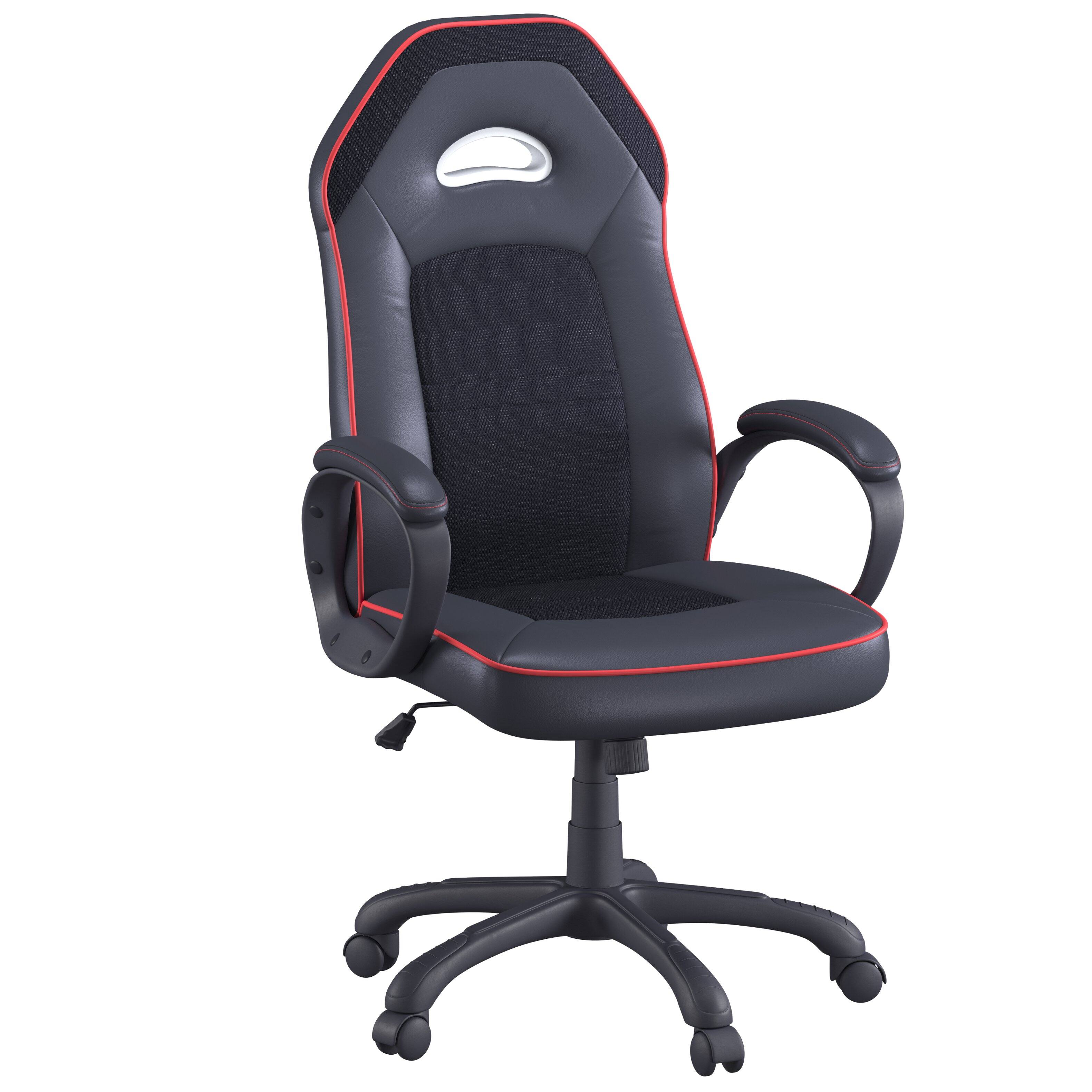 Customer Reviews: Lifestyle Solutions Lincoln Gaming Chair Black ...