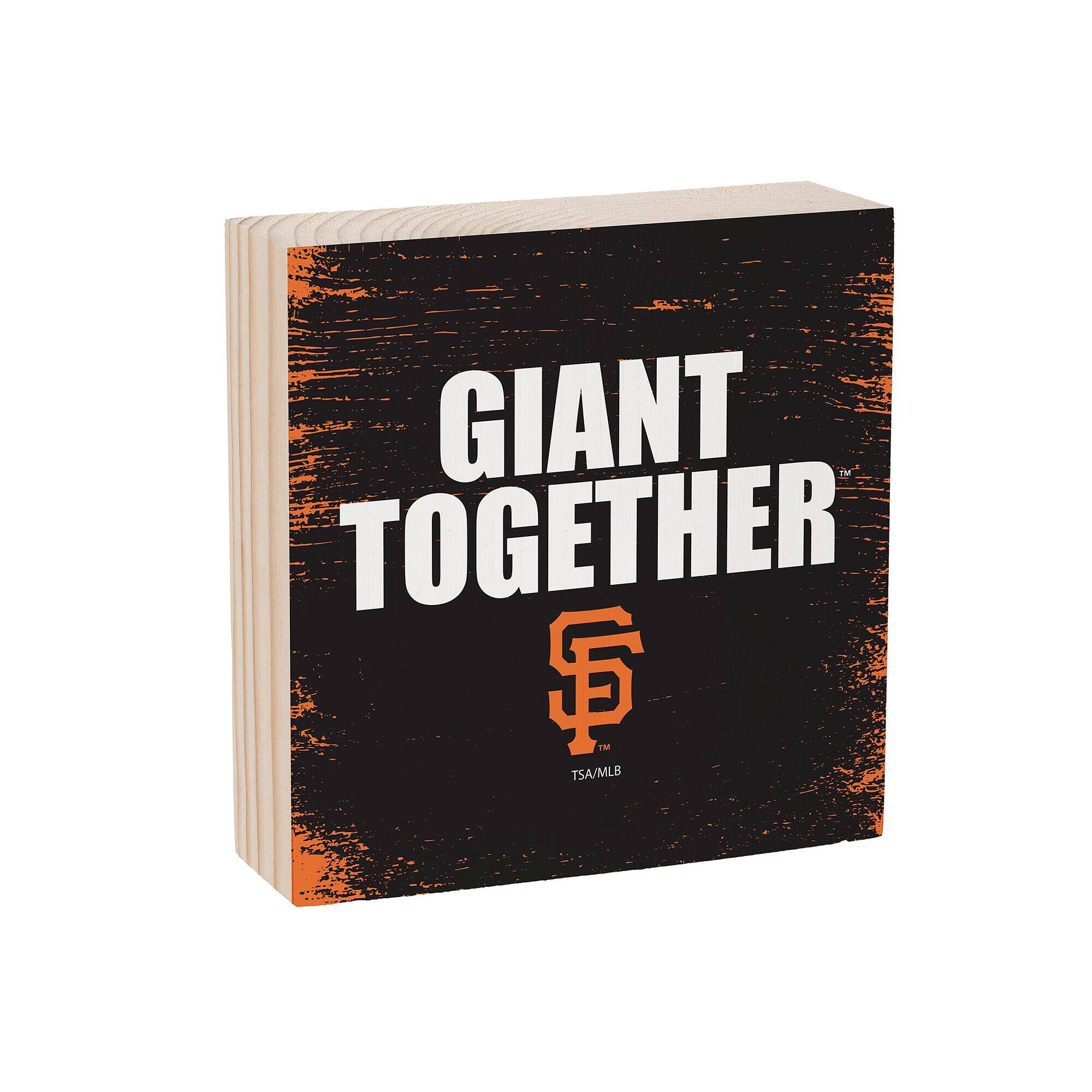 Evergreen Enterprises San Francisco Giants 6" Square Fan Chant Wood ...