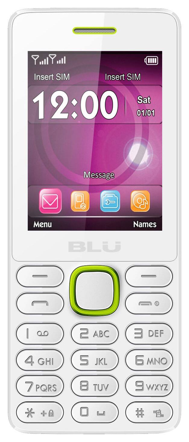 Best Buy: BLU Janet L Cell Phone (Unlocked) White/Yellow T230 WHITE/YELLOW