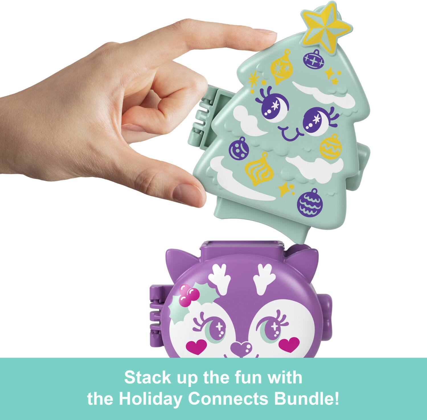 Mattel Polly Pocket Holiday Connects Bundle Compact 2 Pack COLLECTIBLES ...