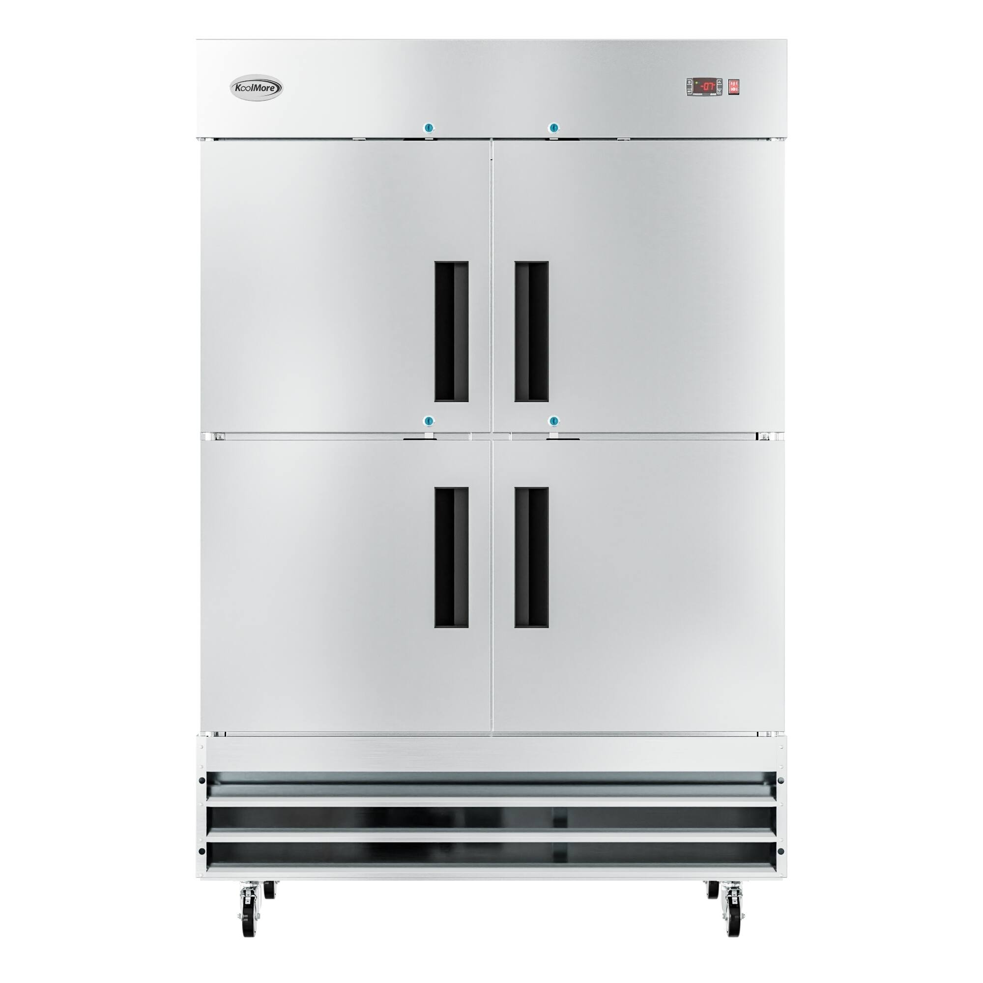 Koolmore 54 in. Commercial Solid Half Door Reach In Freezer, 47 cu. ft ...
