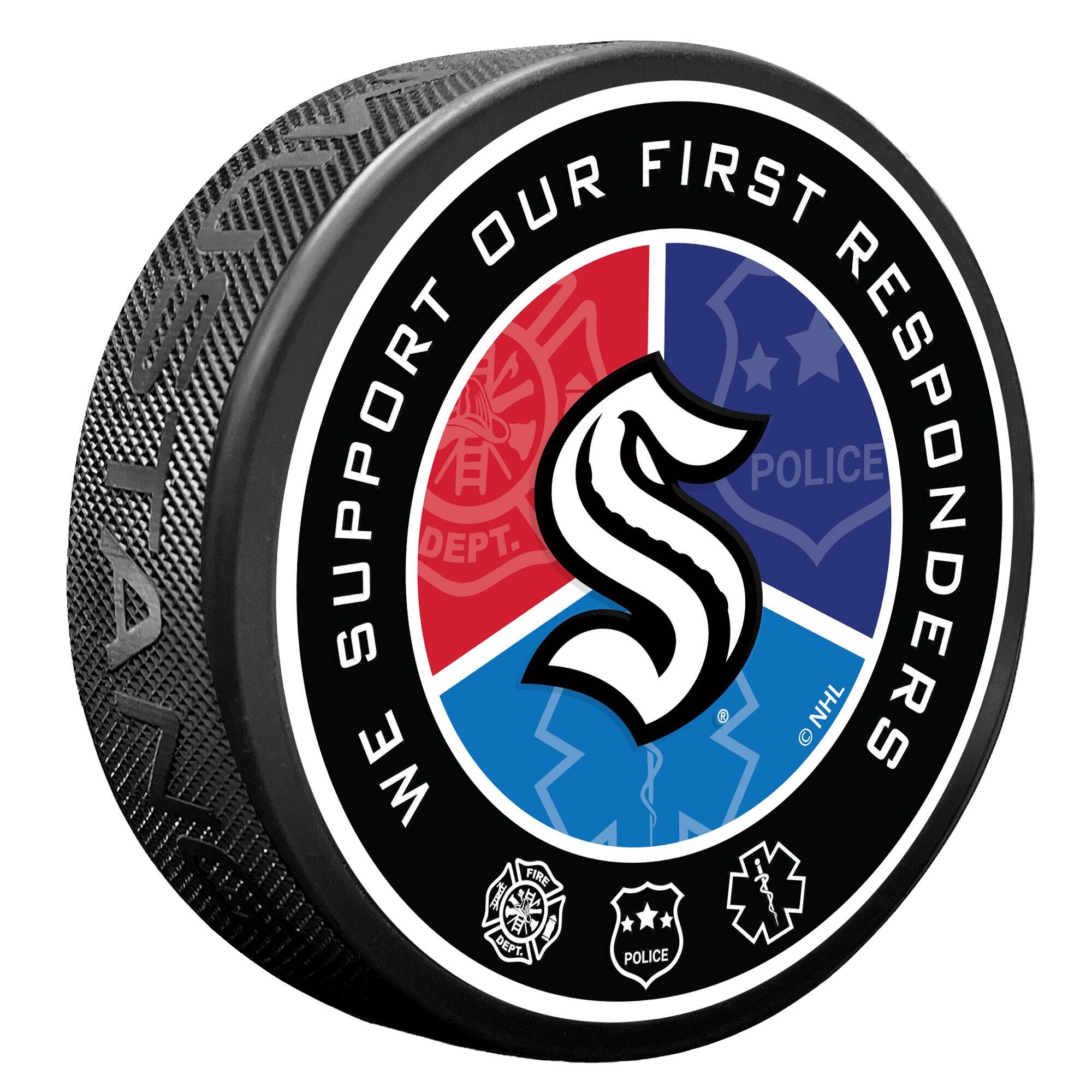 Mustang Drinkware Seattle Kraken First Responders Puck Multicolor ...