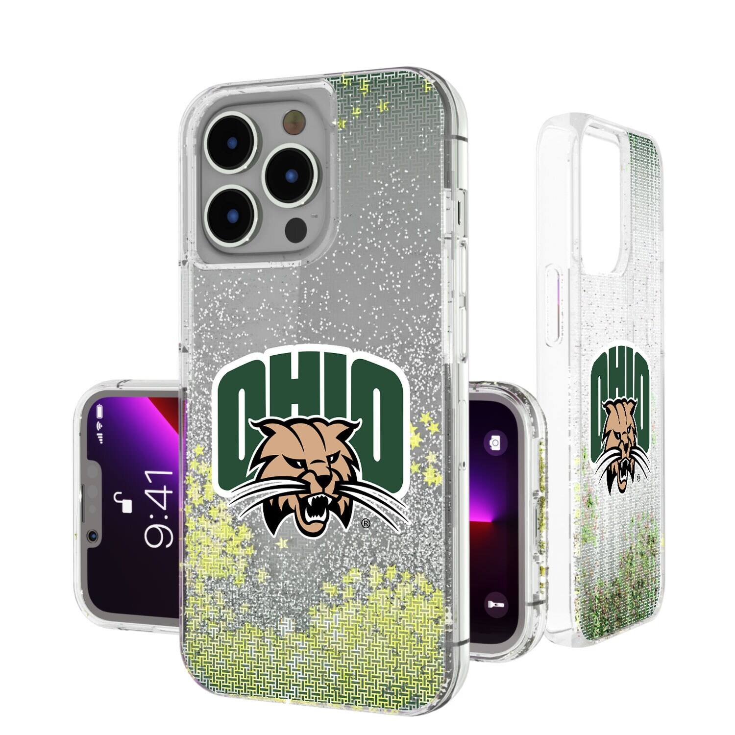 Keyscaper NCAA Ohio Bobcats Linen Logo iPhone Glitter Case 16 ...