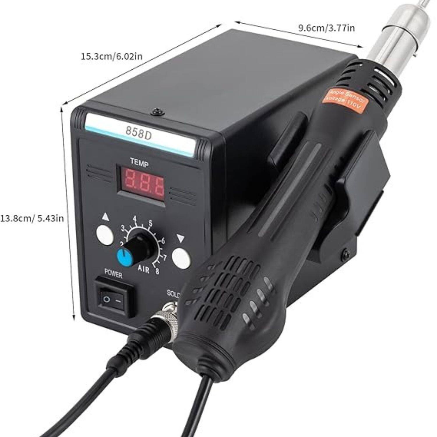 Stock Preferred 858D Hot Air Rework Station with Digital Display Black ...