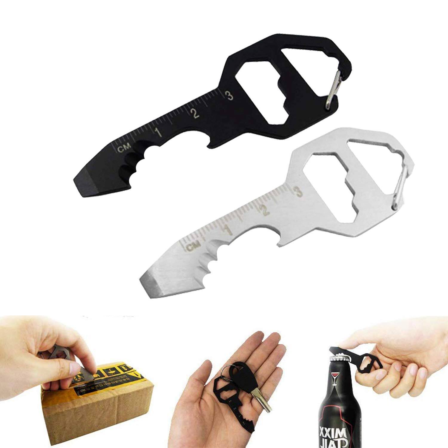 Dapper Styles Keychain Bottle Opener Multi Tool Stainless Steel Edc ...