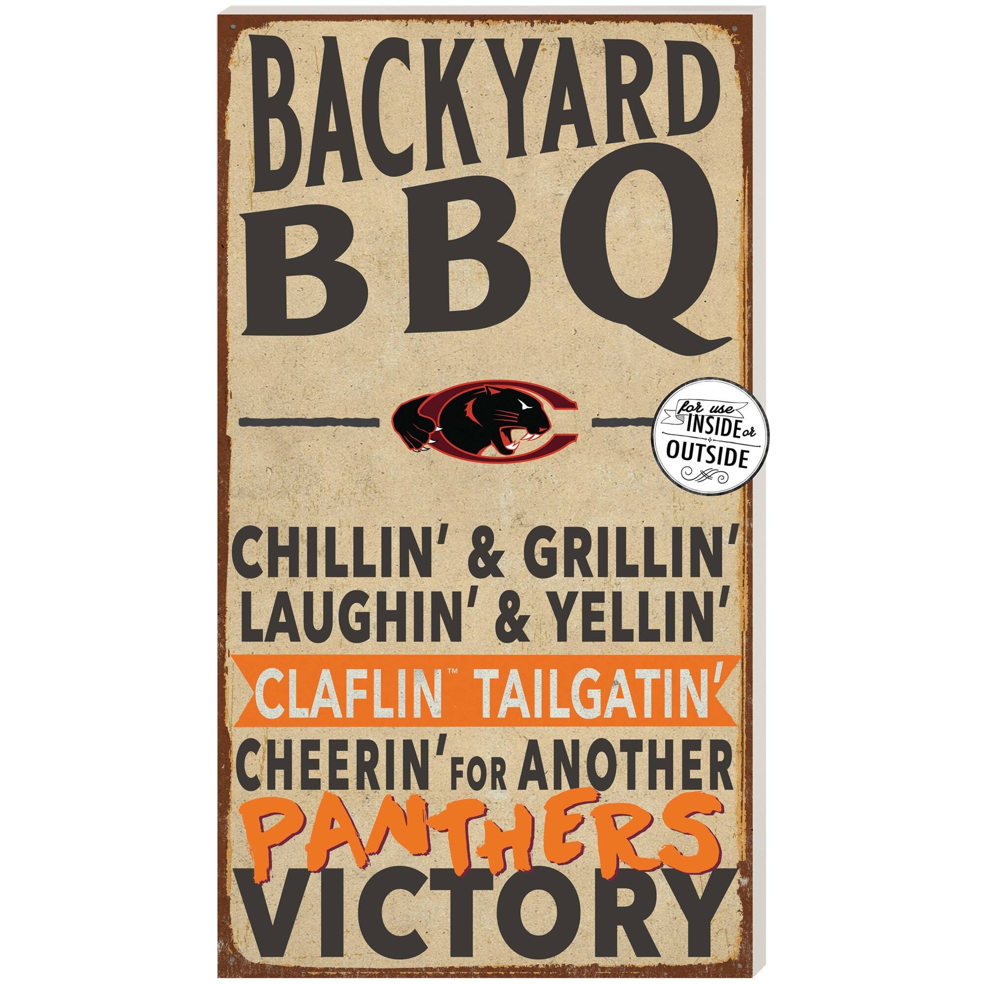 Jardine Claflin Panthers 11'' x 20'' Indoor/Outdoor BBQ Sign Brown ...