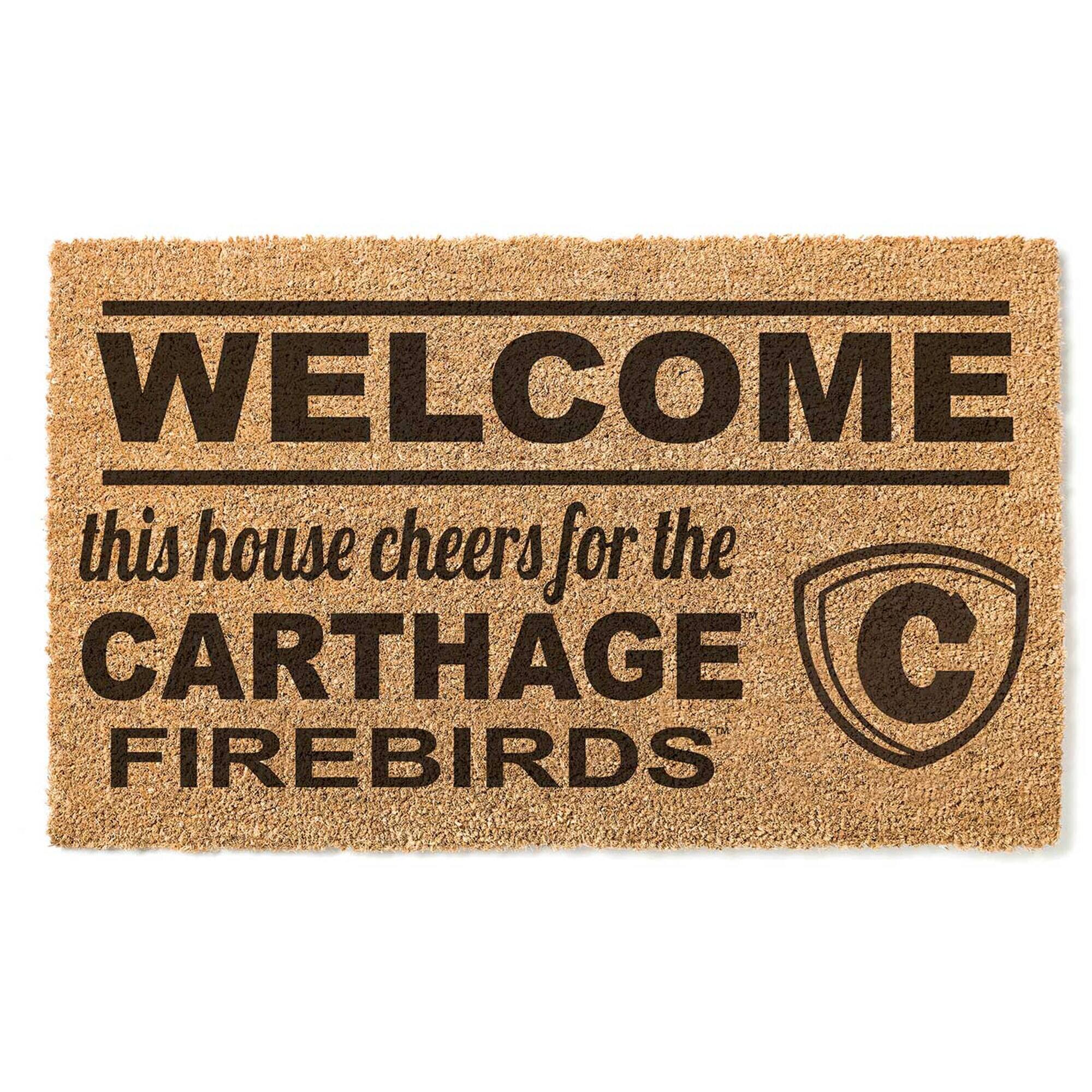 Jardine Carthage Firebirds 18" x 30" Welcome Doormat Brown 200092407 ...
