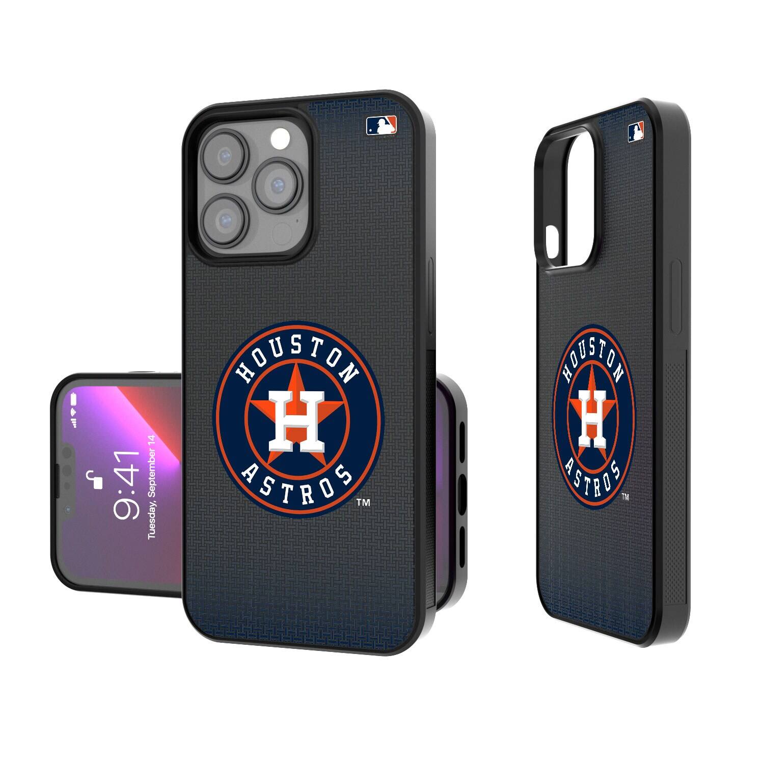 Keyscaper MLB Houston Astros Linen Logo iPhone Bump Case 16 Pro Black ...