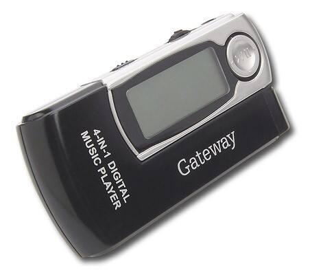 Best Buy: Gateway 256MB* Digital Music Player Black/Silver DMP-310