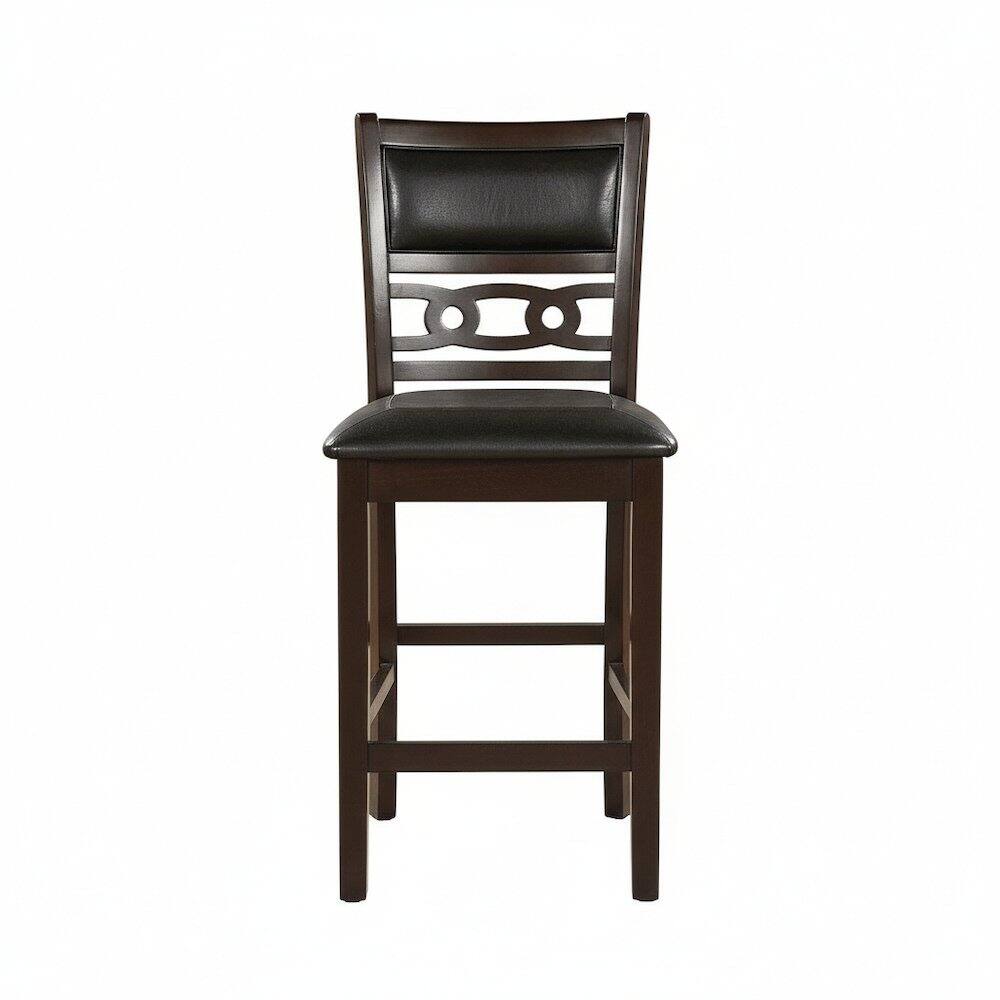 New Classic Furniture Gia Wood Counter Chair with PU Seat (Set of 4 ...