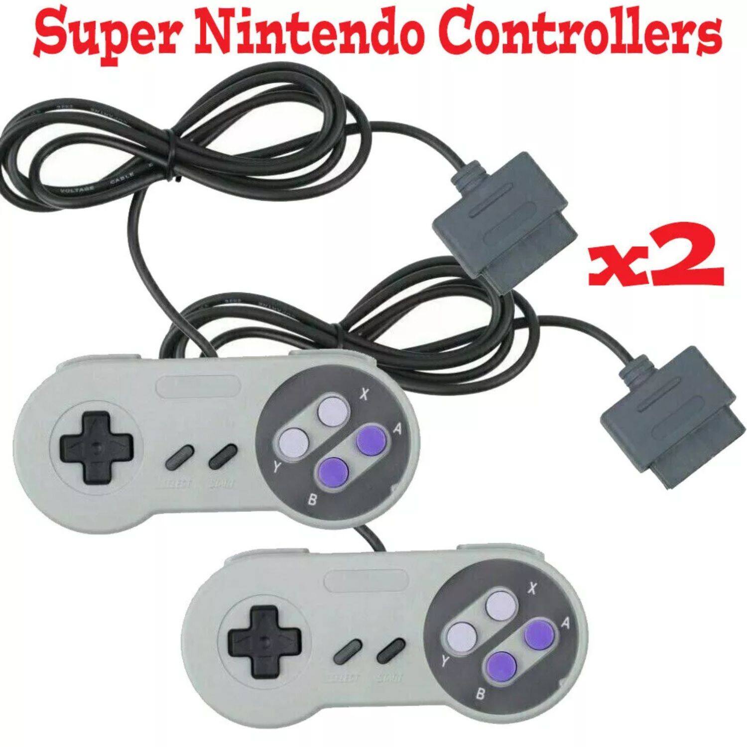 Home Collection 2× Super Nintendo SNES System Console Replacement ...