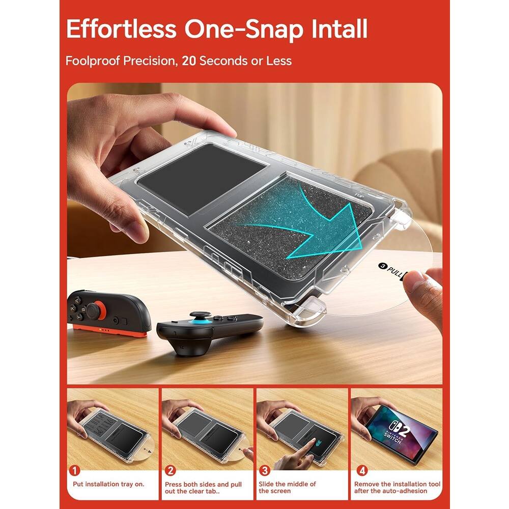 PARKER SLATER 2 Pack Screen Protector for Nintendo Switch 2 2025, 9H ...