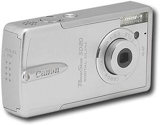 Best Buy: Canon PowerShot 5.0MP Digital Camera Silver SD20