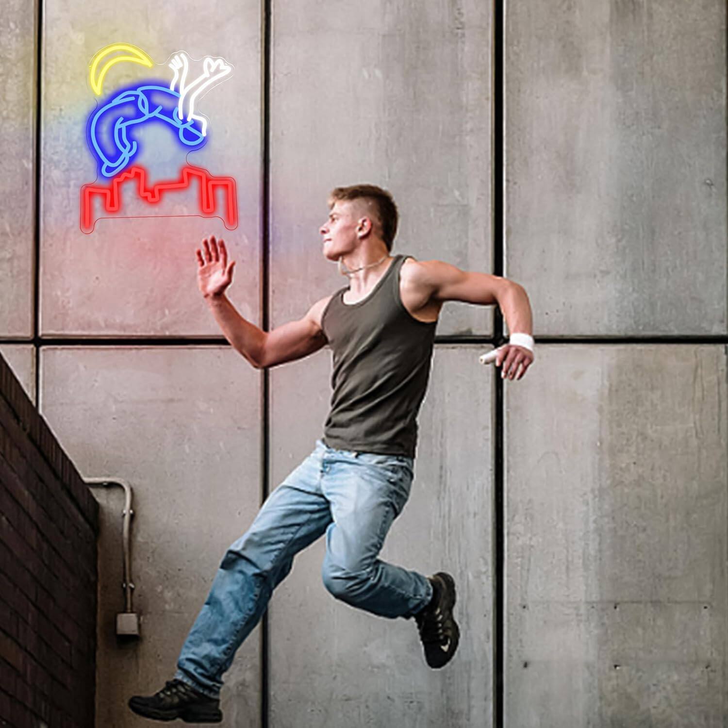 Auledio Parkour Sport Neon Sign for Wall Decor, Led Inspirational Sign ...