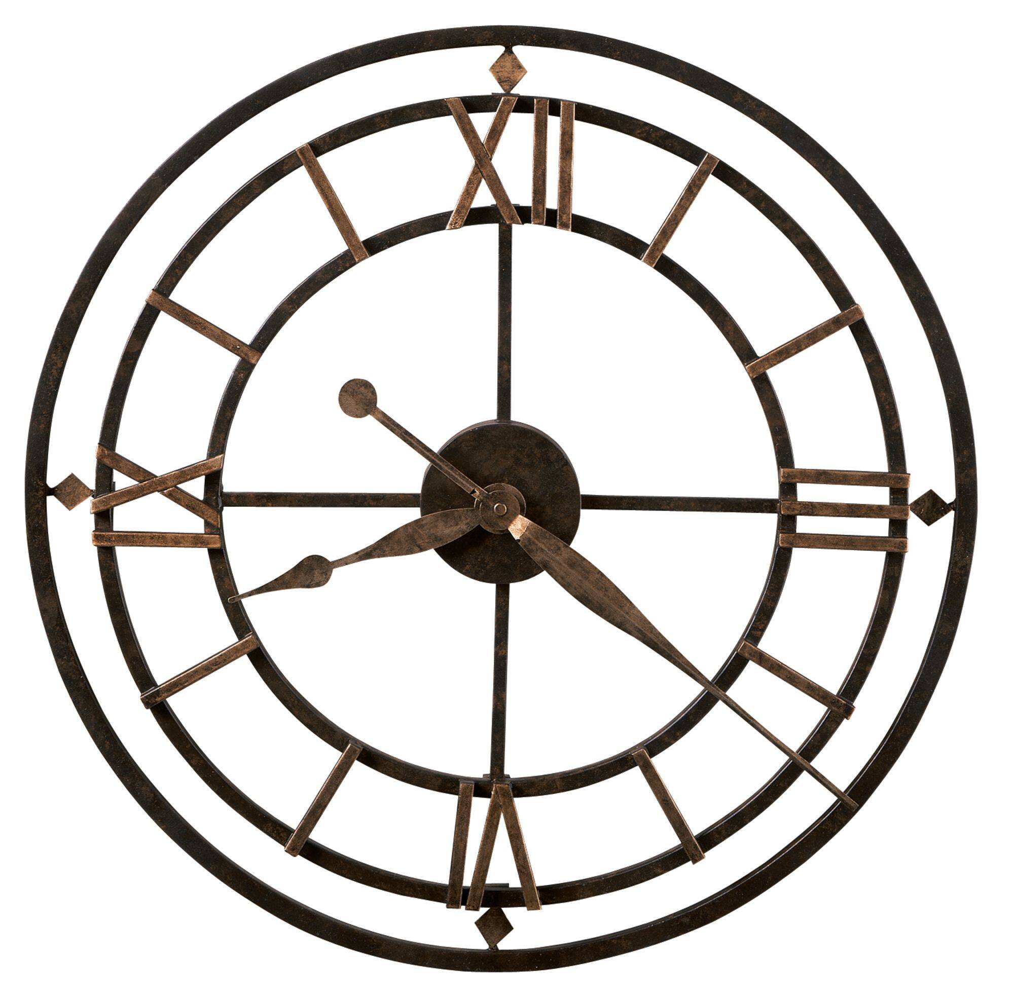 Howard Miller 625299 York Station Wall Clock 625299 Metal Black 625299 ...