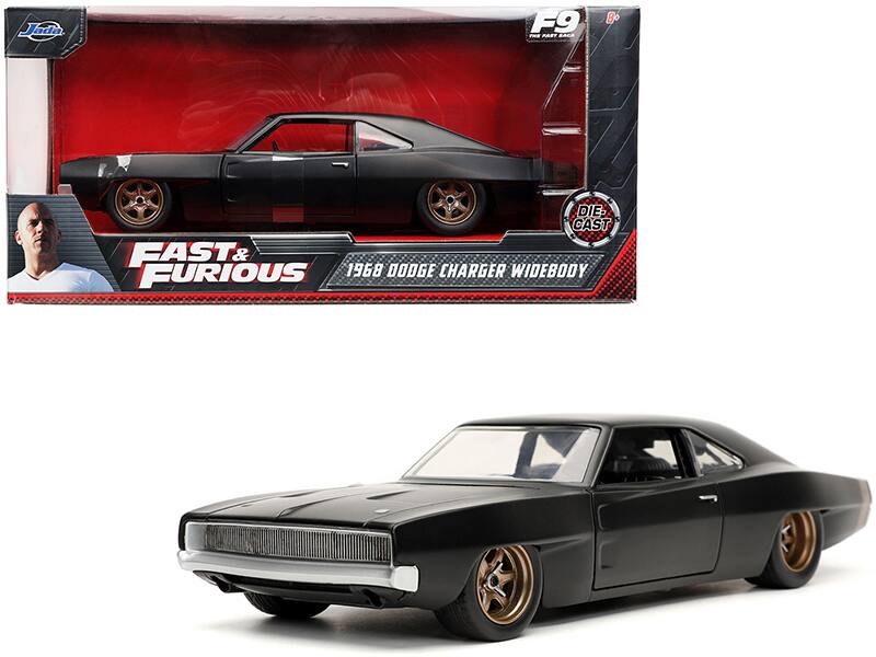 Dom's 1968 Dodge Charger Widebody Matt Black "Fast & Furious 9 F9 ...