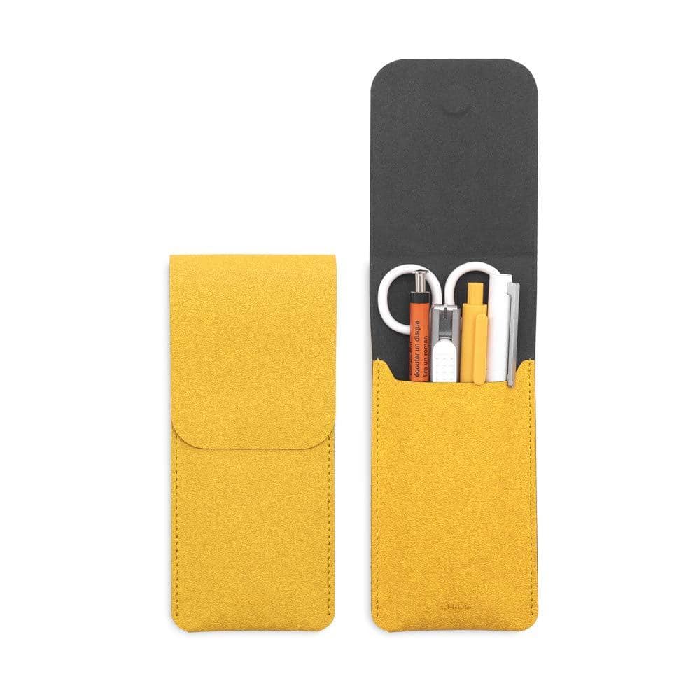 Paradigms Interiors - Leather Pencil Pouch Pen Bag For Three Fountain ...