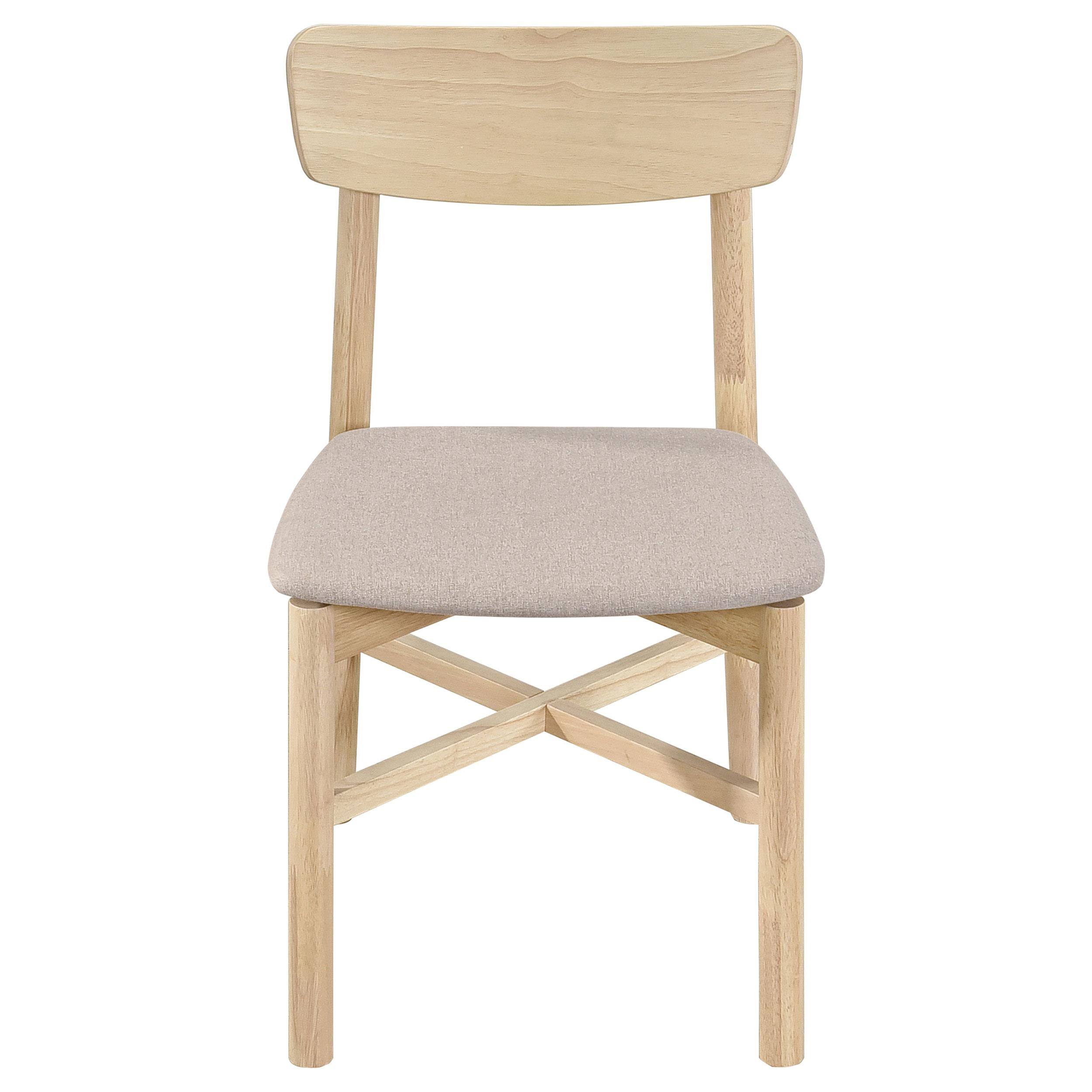 Manhattan Lane Rida Dining Side Chair Set of 2, Gray Fabric, White ...