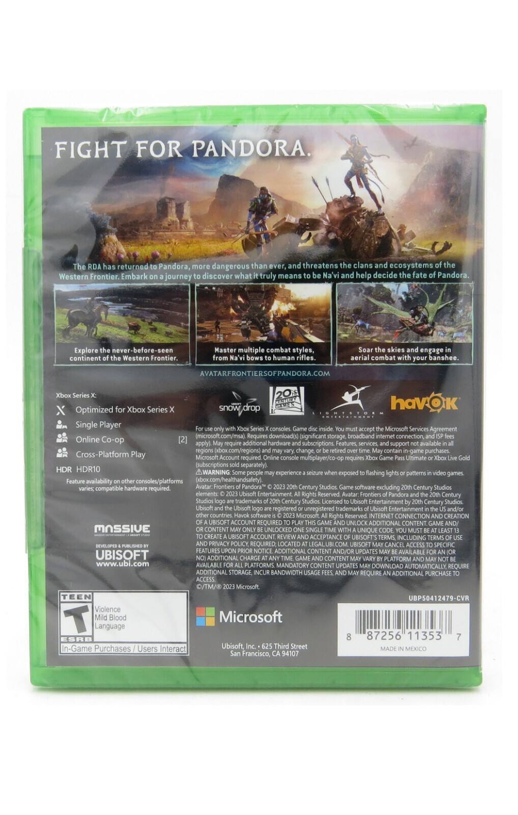 Avatar: Frontiers of Pandora for Xbox Series X VIDEOGAMES Xbox One ...