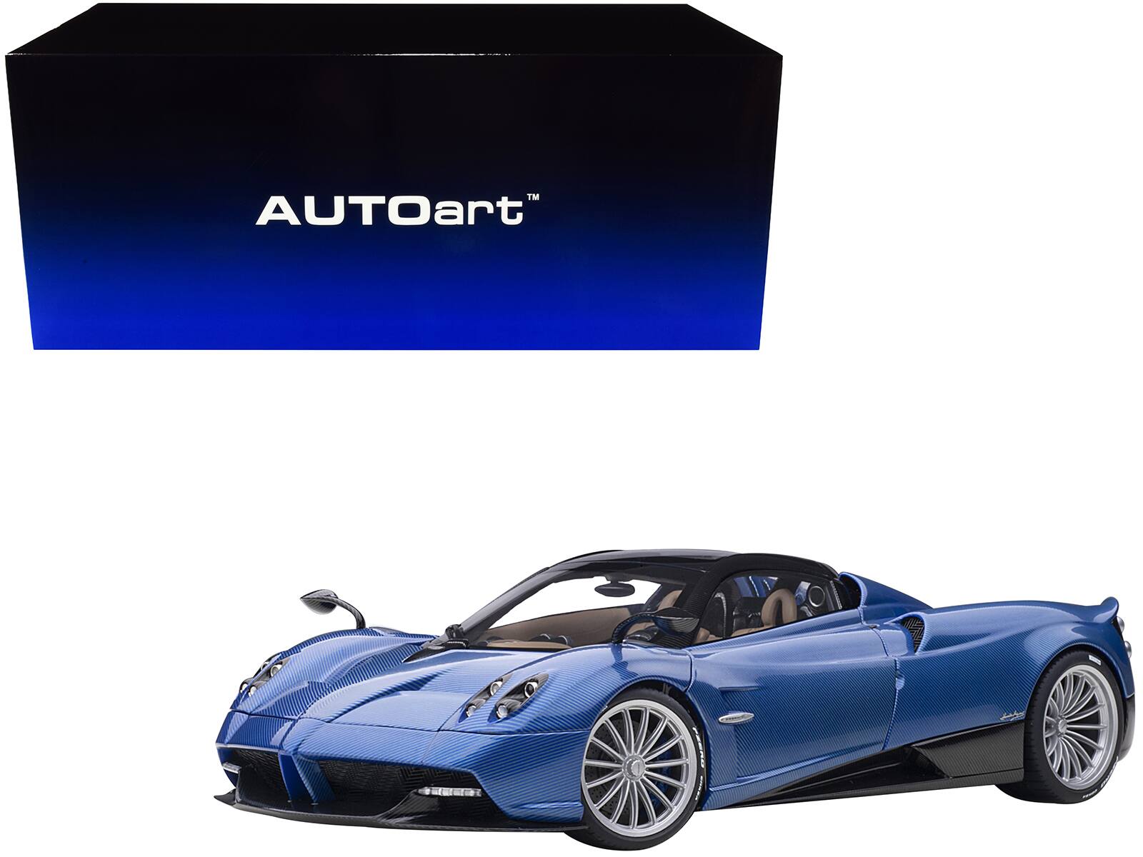 Pagani Huayra Roadster Top with Luggage Set 1/18 Model Car by Autoart ...