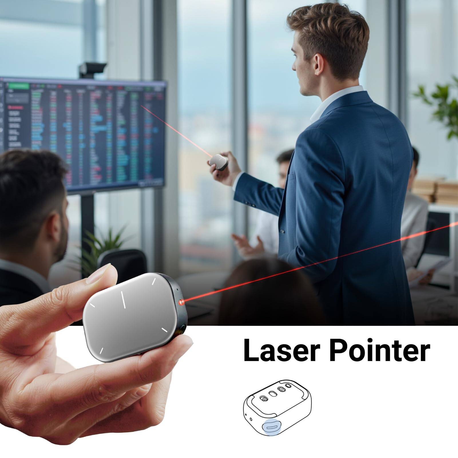 HM 1810 Detachable Air Mouse Touchpad With Voice Recording Presentation ...