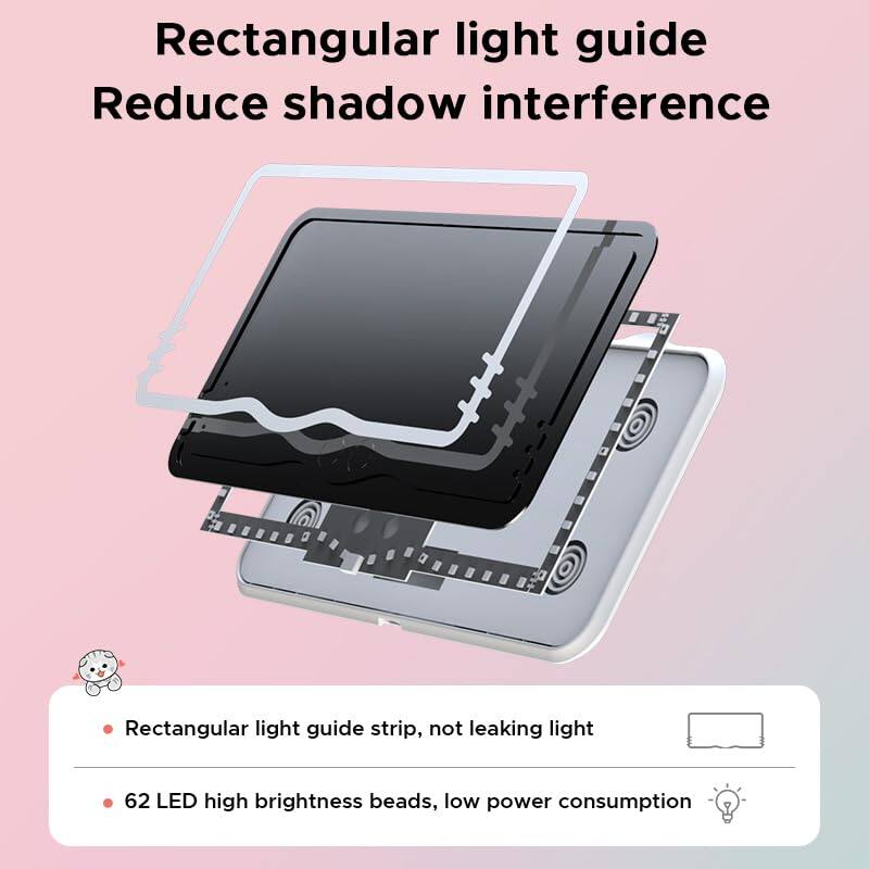 Earthley Blooms Mirror Light Led Touch High Quality Product with Modern ...