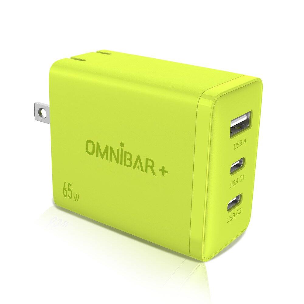 Omnibar 65W USB C Charger 3 Port GaN III Fast Charging Block, Support ...