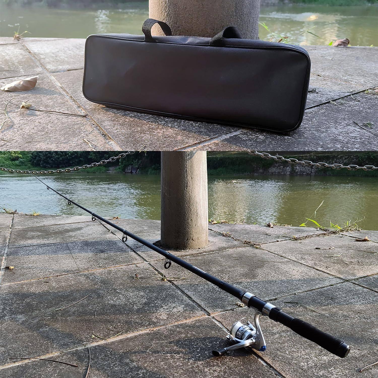 NICHOLAS KLEIN Fishing Rod Reel Combo 6. Collapsible Rods Spinning ...