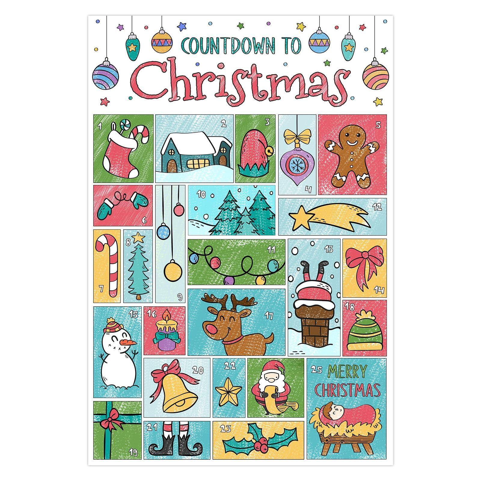 Paradigms Interiors Countdown To Christmas Poster For Kids christmas ...