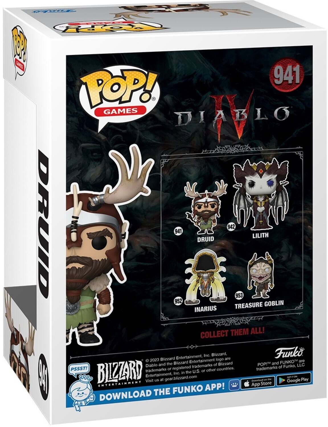 Funko POP! GAMES: Diablo 4 Druid COLLECTIBLES Multicolor 889698724944 ...