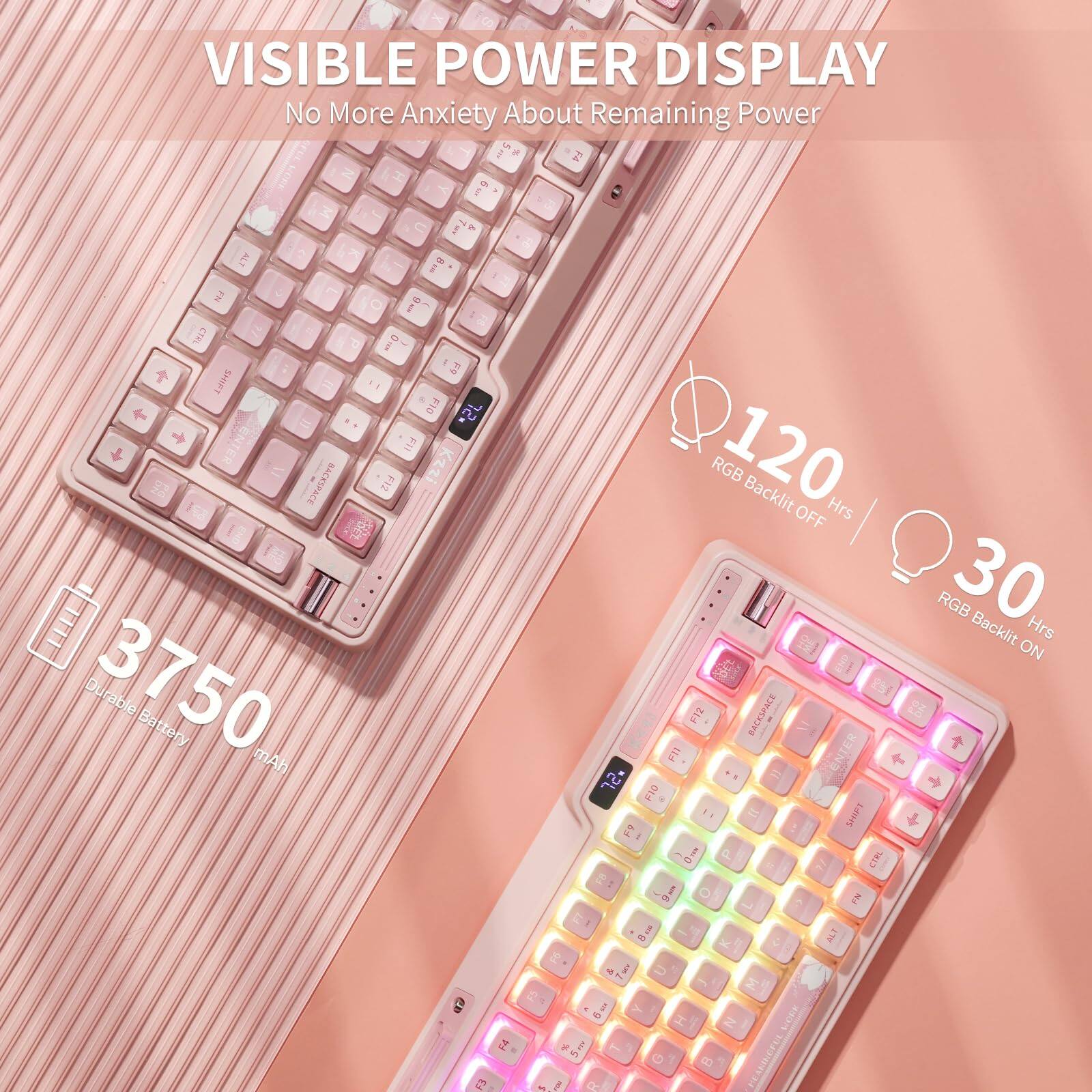 Earthley Blooms K75 Pro Rgb 75 Wireless Gasket Mechanical Triple Mode ...