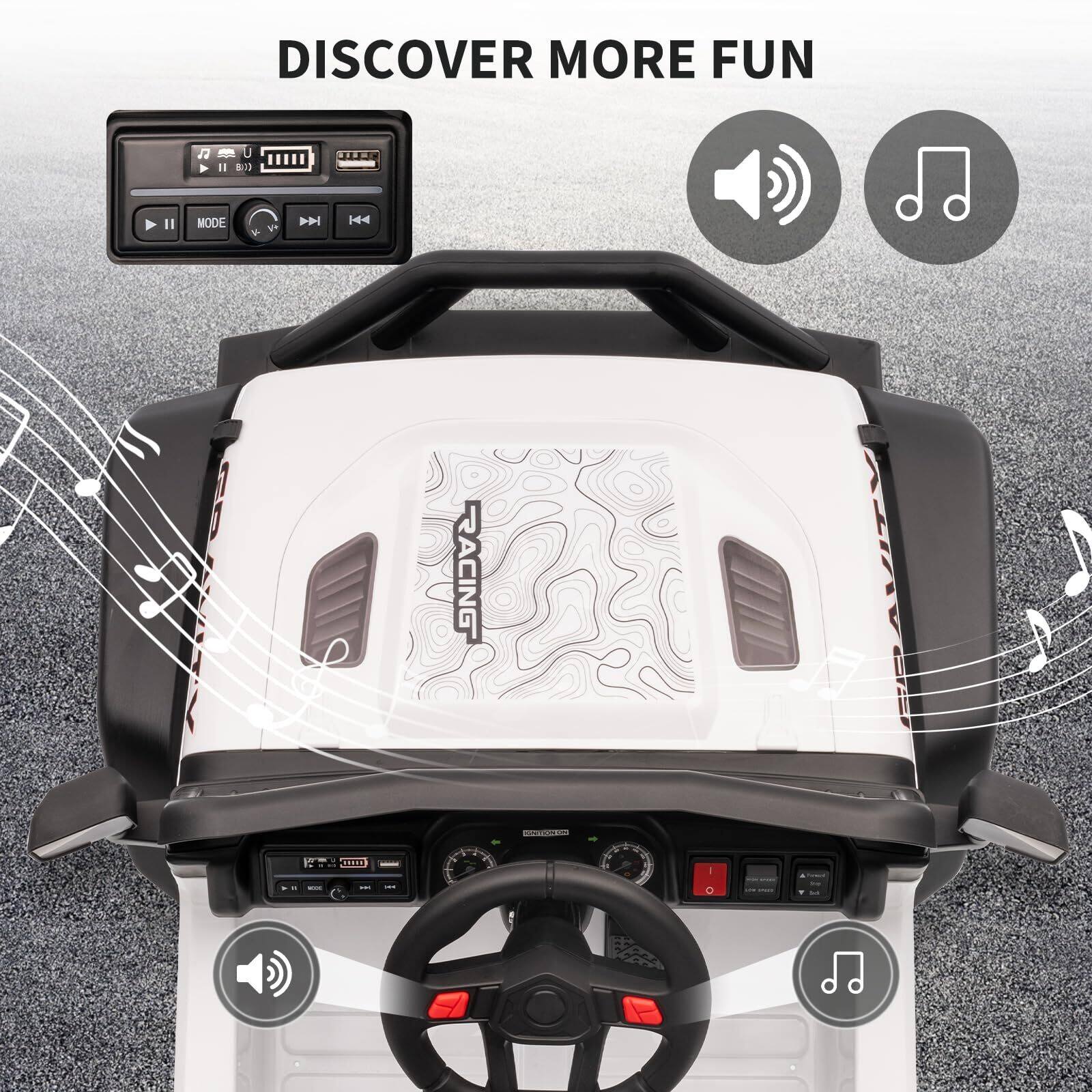 Jojoka 12V Kids Ride On Truck Car w/Parent Remote Control, 3 Speeds ...