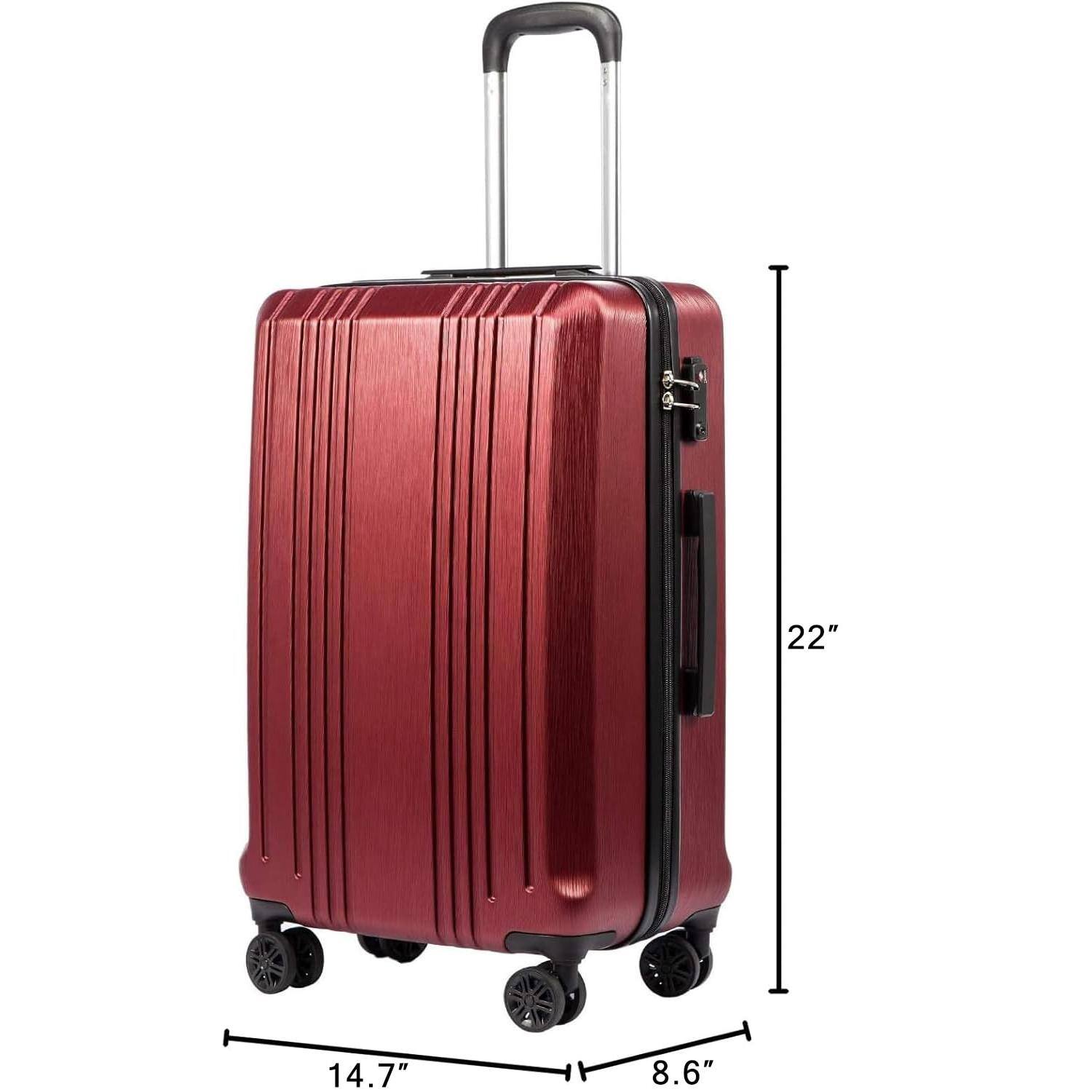 Dapper Styles Luggage Suitcase Pc abs material durable andhard shell ...