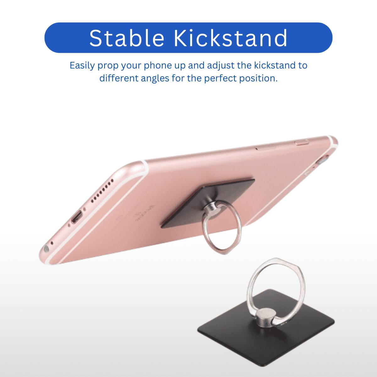 Entronix Rotating Phone Ring Holder Grip – Universal Adhesive Square ...