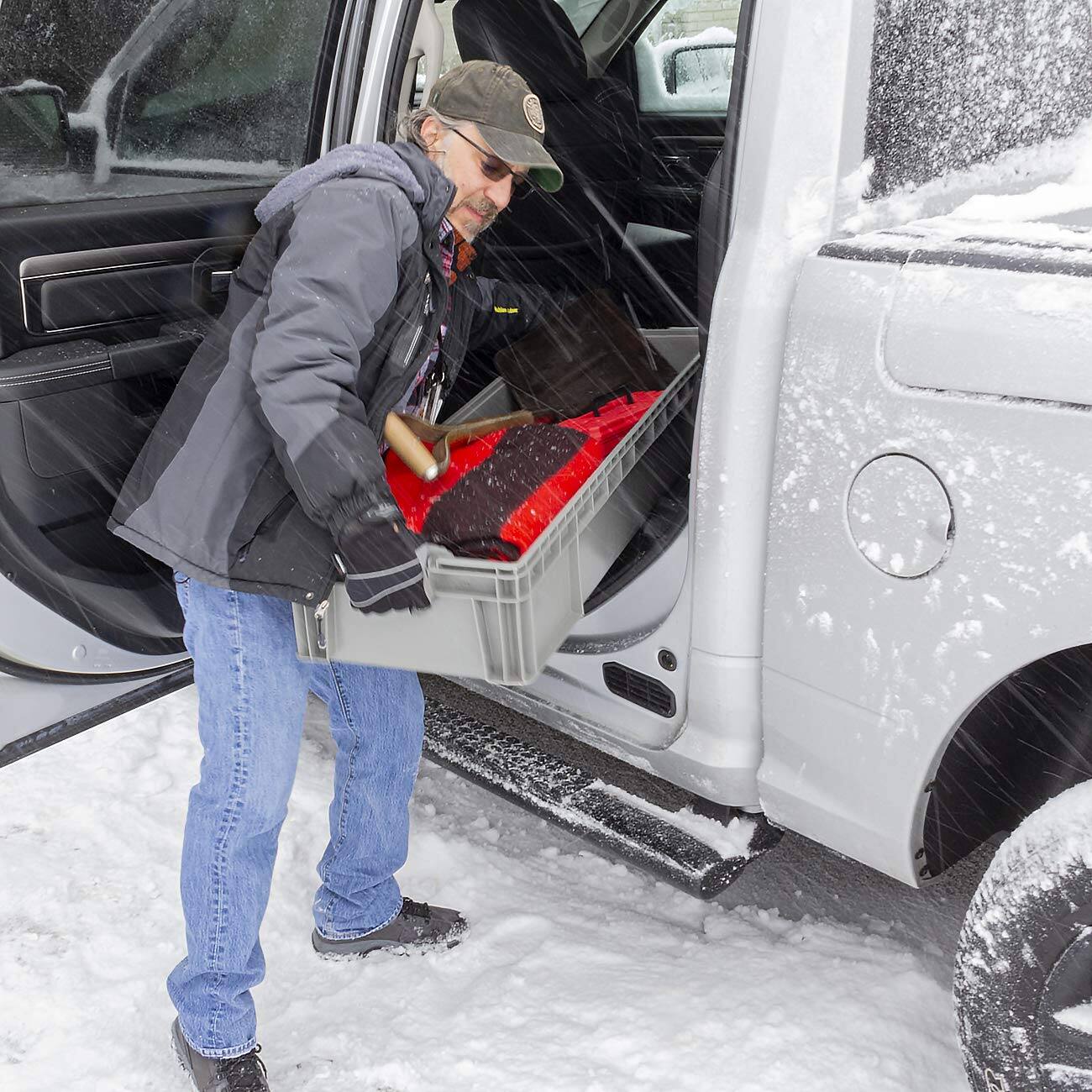 Fabibe Sw4815080201000 Plastic Straight Wall Storage Container Tote (48 ...