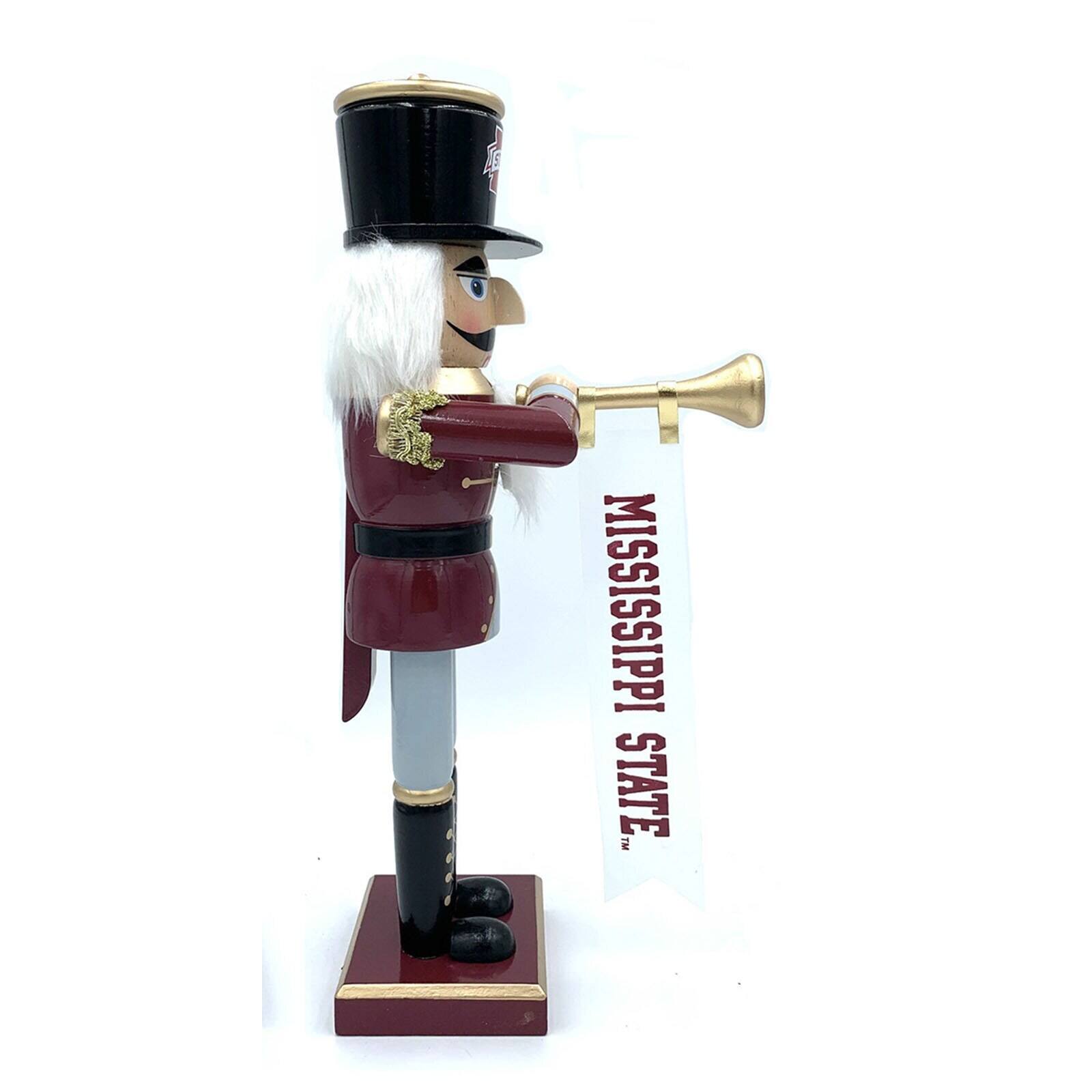 Santa's Workshop Mississippi State Bulldogs 14" Bugler Nutcracker Red ...