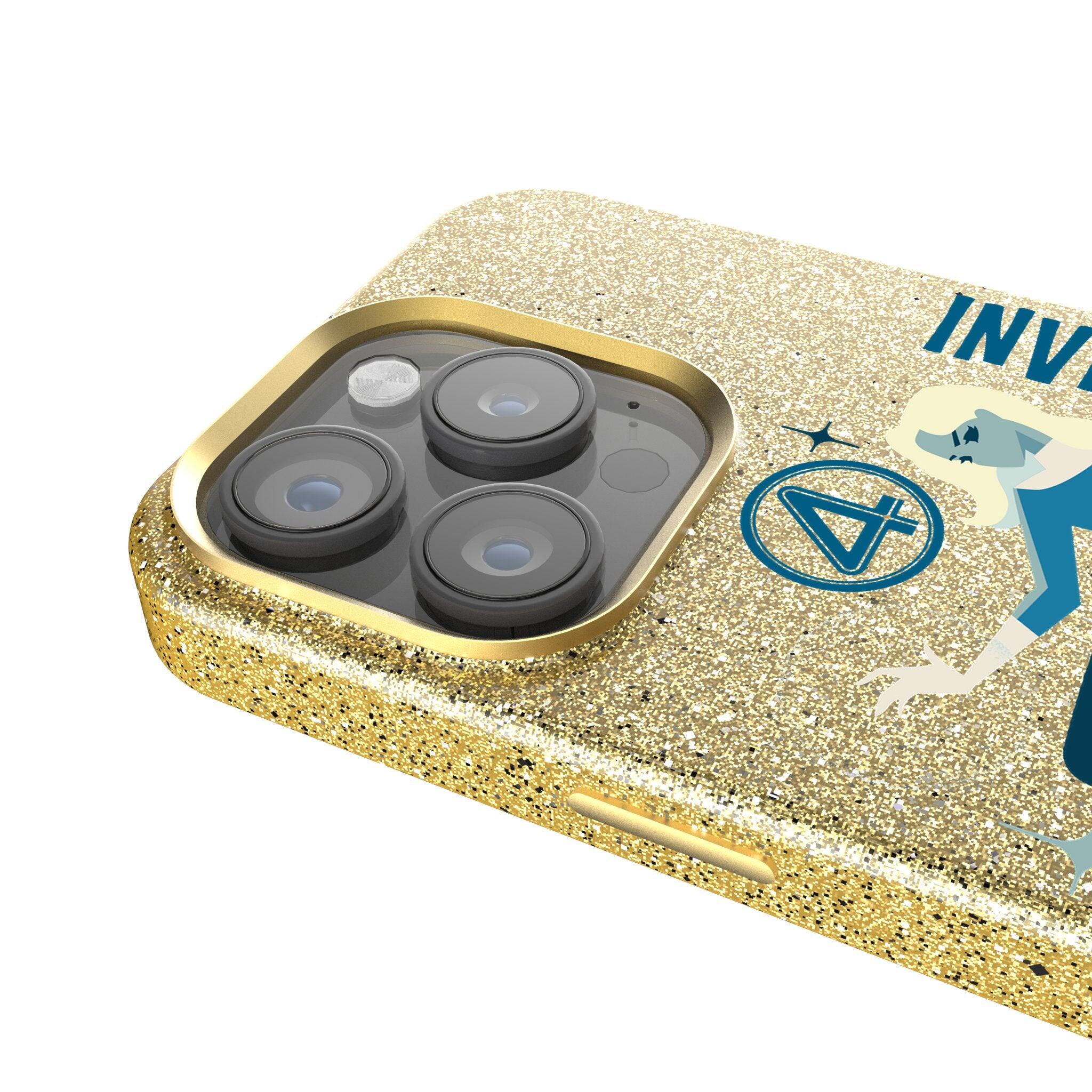 Keyscaper Marvel Badge Gold Bling Phone Case Apple iPhone 16 Pro ...