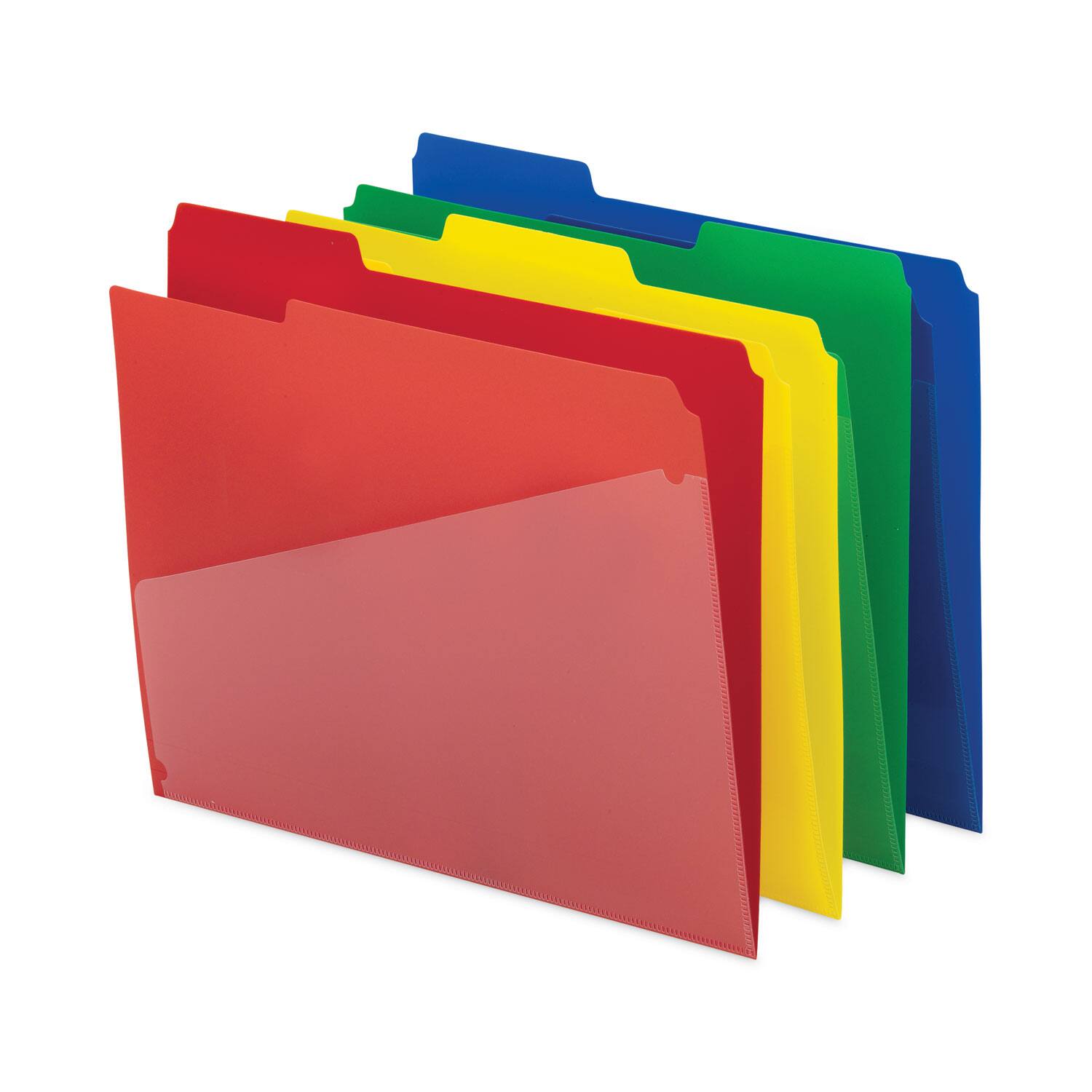 Smead Manufacturing Smead Poly Colored File Folders With Slash Pocket 0 ...