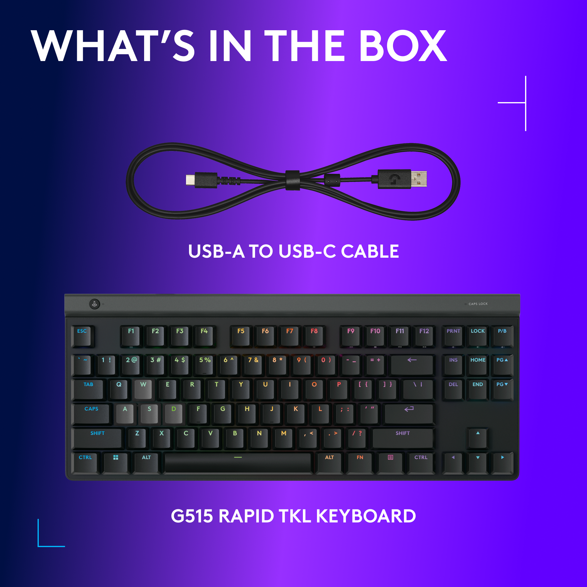 Logitech G515 RAPID TKL Wired Mechanical Analog Low Profile Switch ...