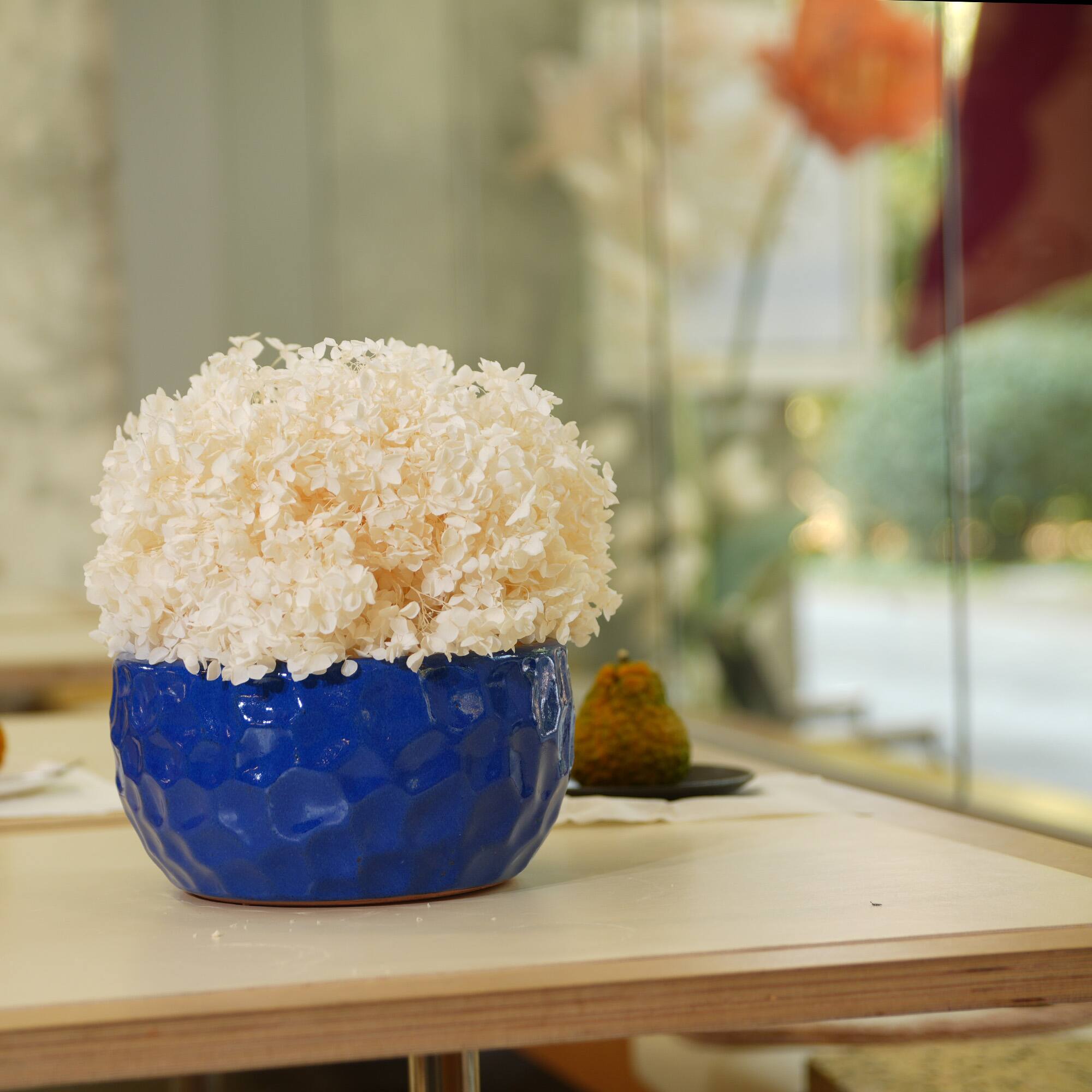 Ceramic Planter Set Loheer Handmade Cobalt Blue Plant Pots, Set of 3 ...