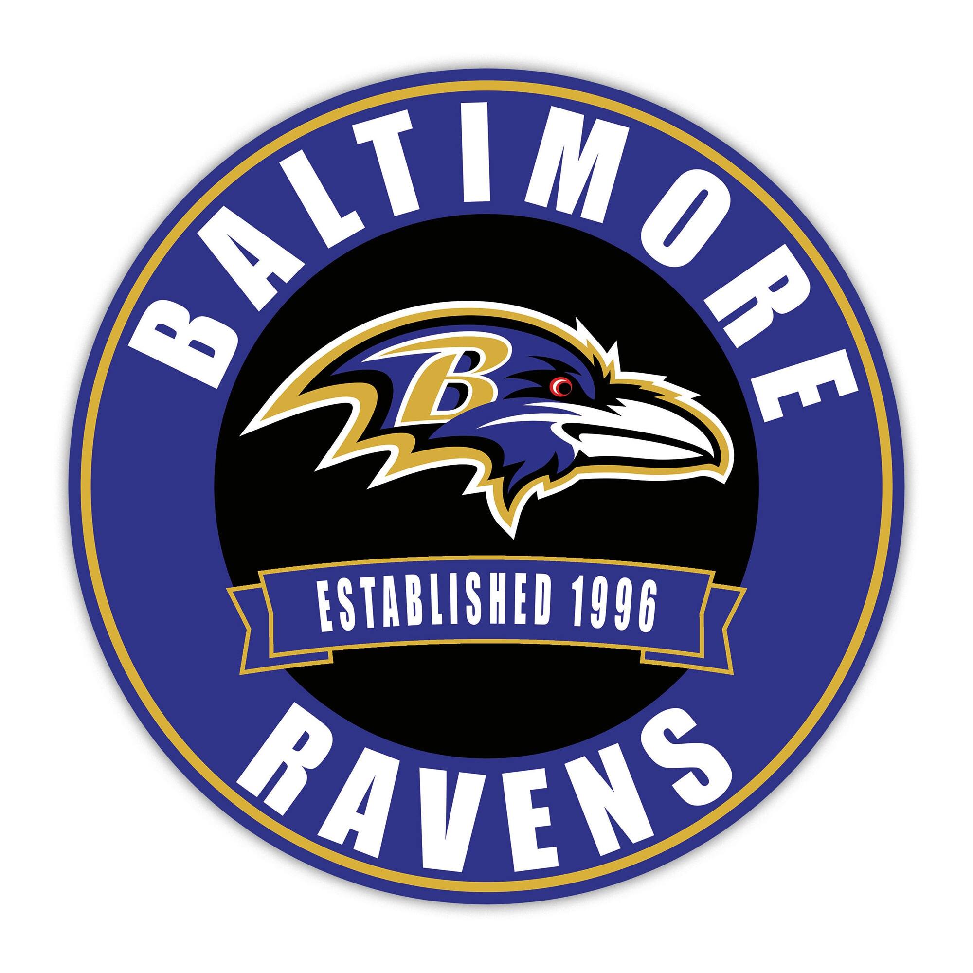 Fan Creations Baltimore Ravens 24" Circle with Banner Multicolor ...