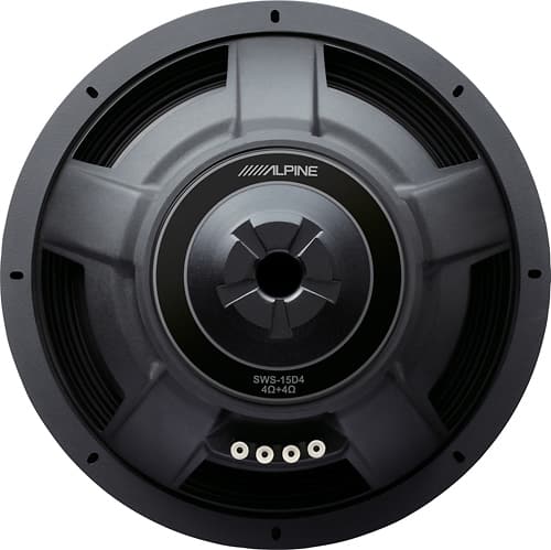 Best Buy: Alpine Type-S 15" Dual-Voice-Coil 4-Ohm Subwoofer Black SWS-15D2