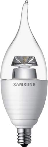 Best Buy: Samsung 160-Lumen, 3.2-Watt Dimmable Candle LED Light Bulb ...